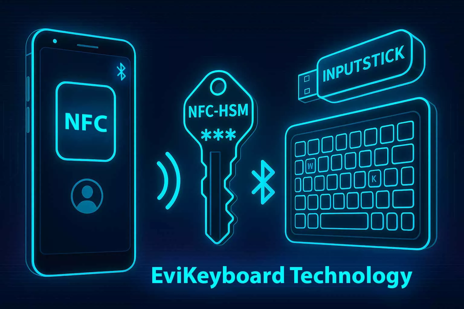 EviKeyboard BLE – Bluetooth Keyboard Emulator - Freemindtronic